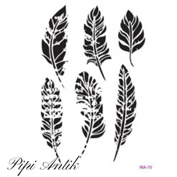 Stencil MA-70 fjer A4 21x30 cm