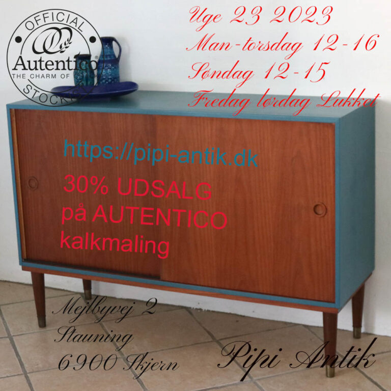 Uge 23 2023 åbningstider hos Pipi Antik - Pipi Antik